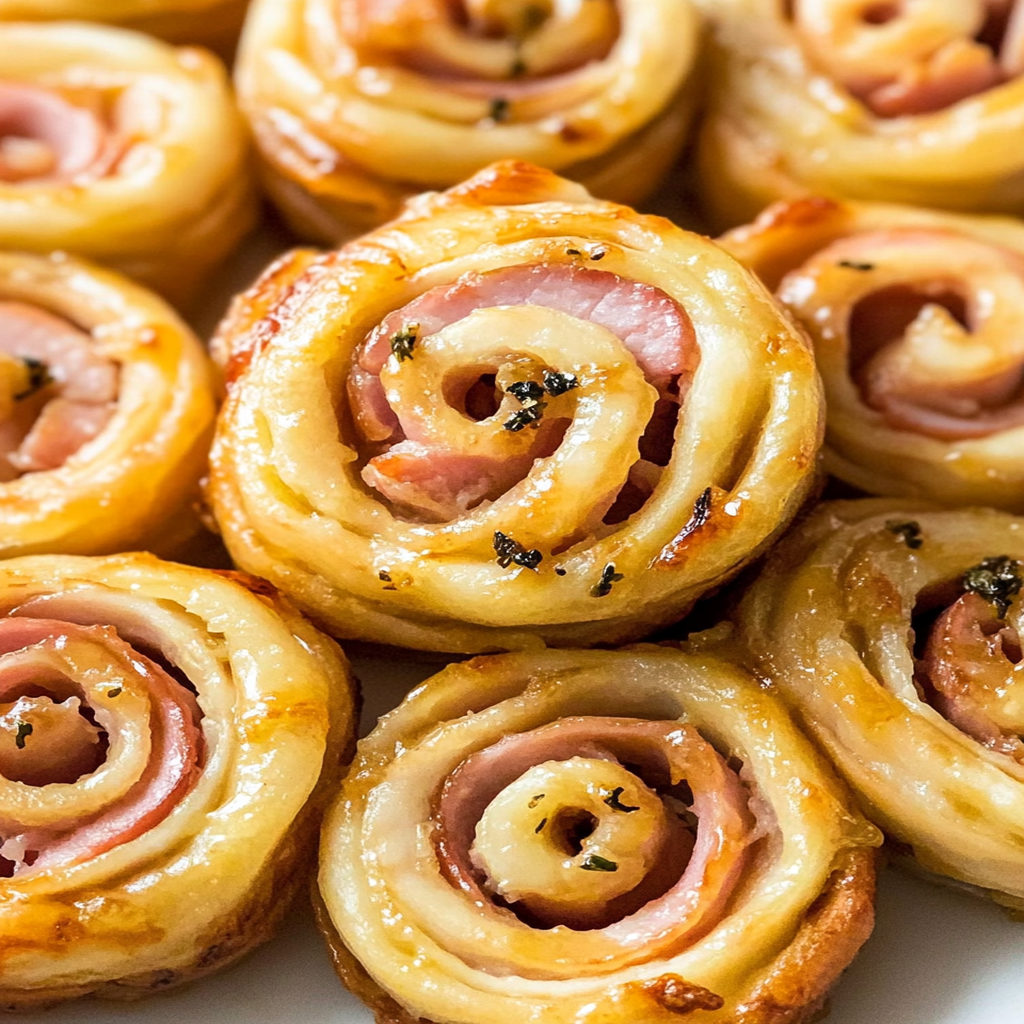Honey Glazed Ham Pinwheels