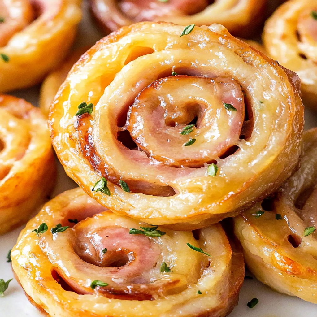 Honey Glazed Ham Pinwheels