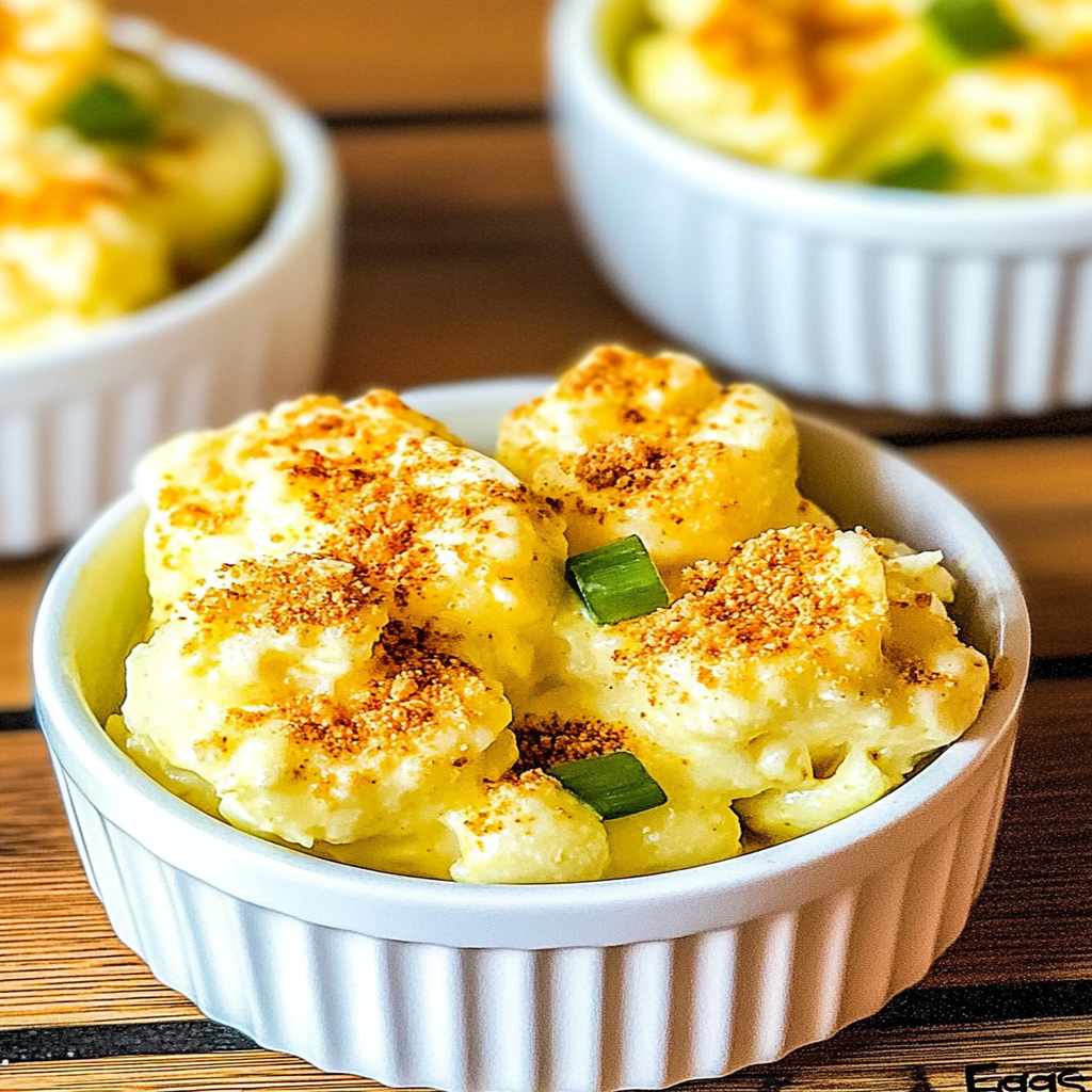 Cauliflower Deviled "Eggs"
