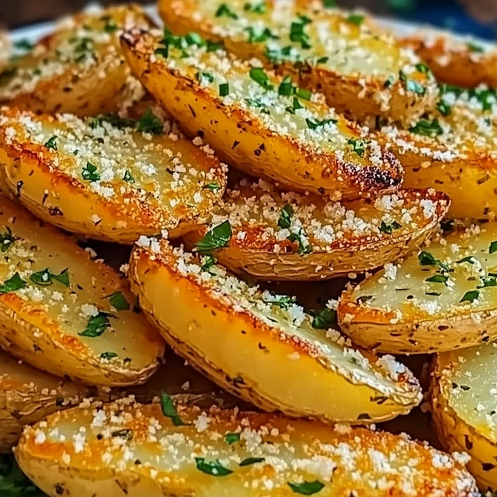 Baked Garlic Parmesan Potato Wedges