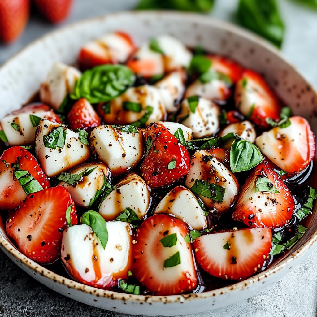 Balsamic Strawberry Caprese