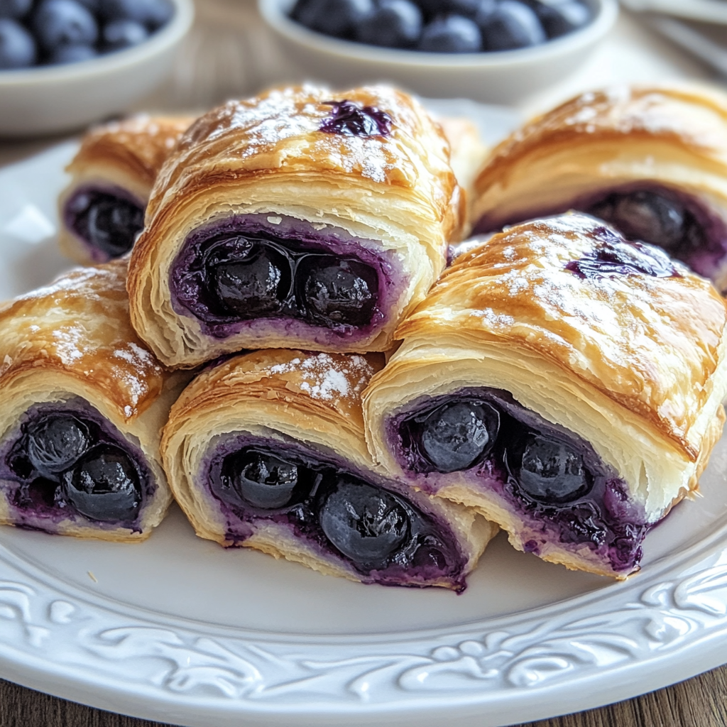 Blueberry Cream Cheese Puff Pastry