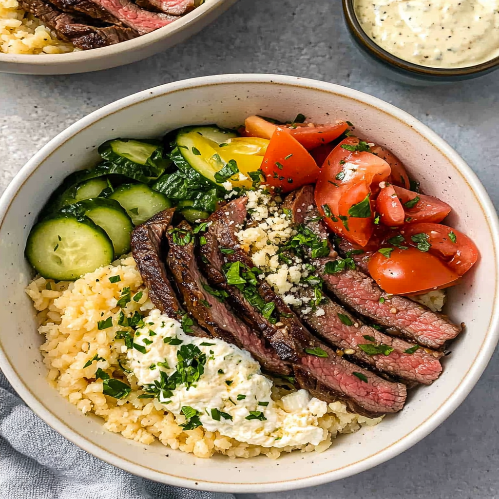 Mediterranean Steak Bowls
