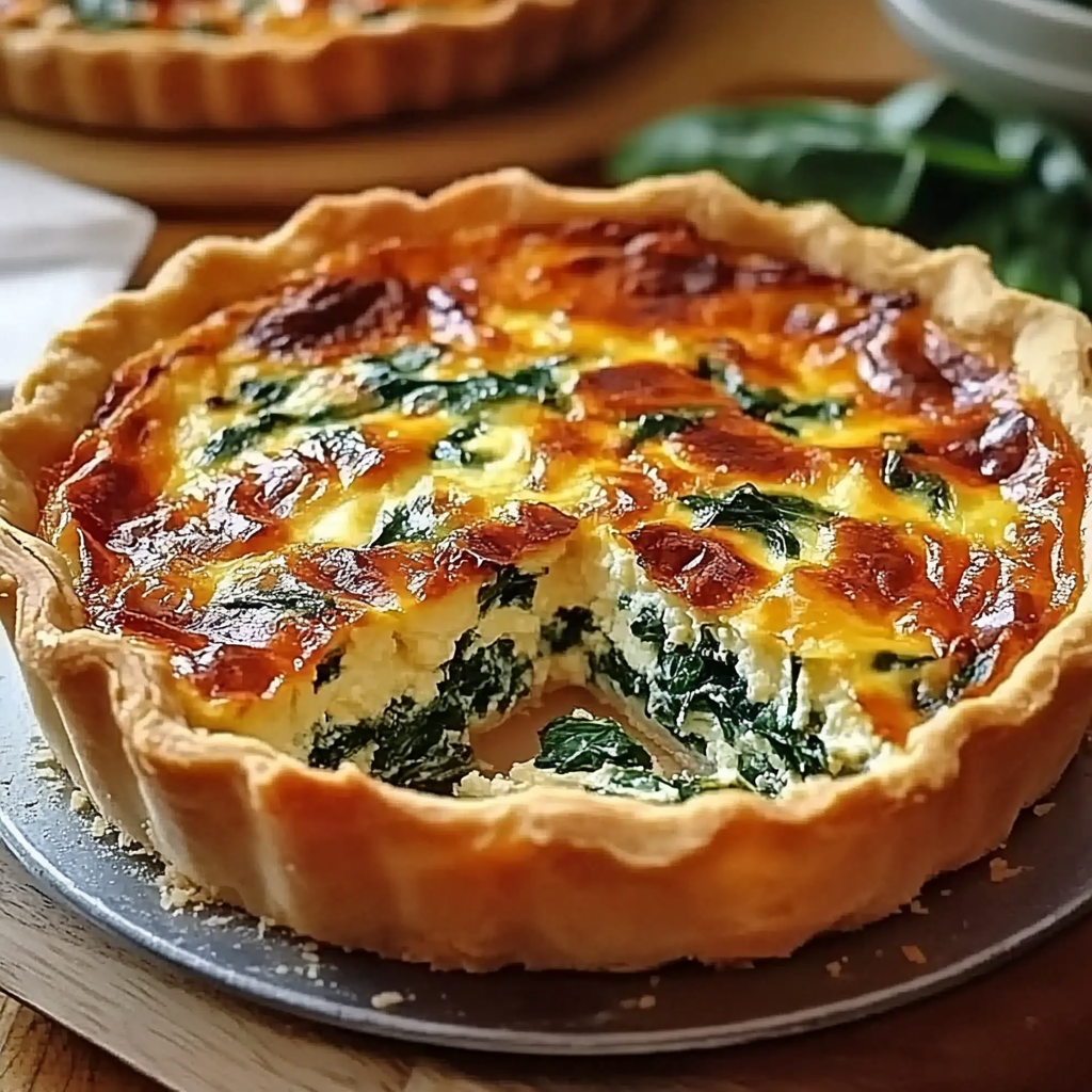 Ultimate Ricotta Spinach Quiche