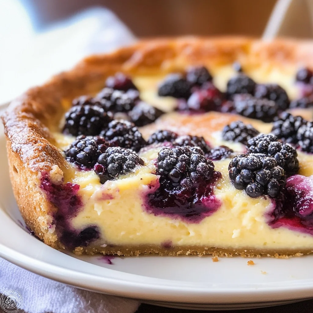 Easy Blackberry Clafoutis