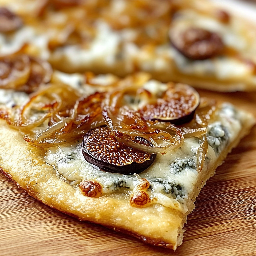Caramelized Onion, Fig, and Blue Cheese Flatbread