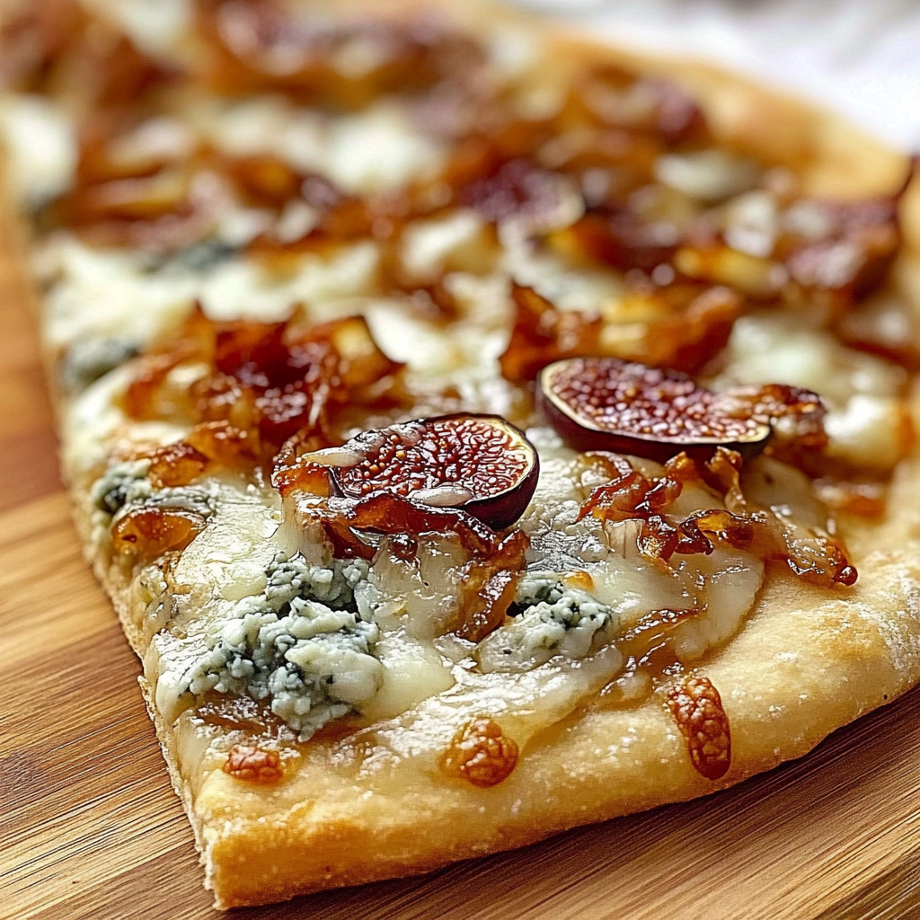 Caramelized Onion, Fig, and Blue Cheese Flatbread