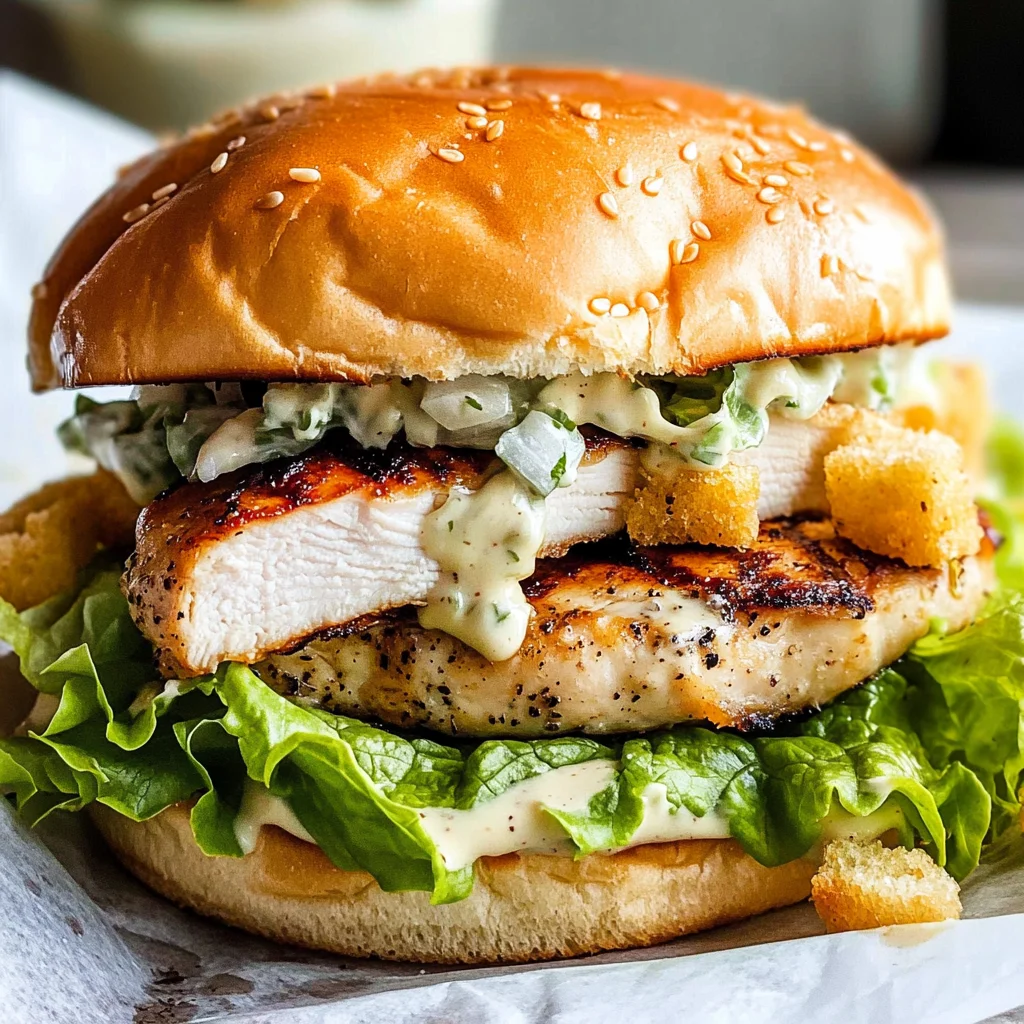 Chicken Caesar Burger