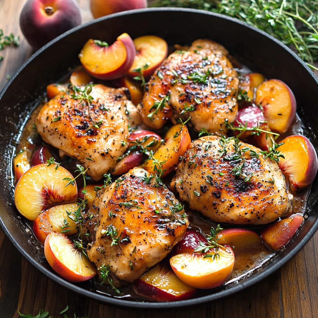 Chicken with Peaches