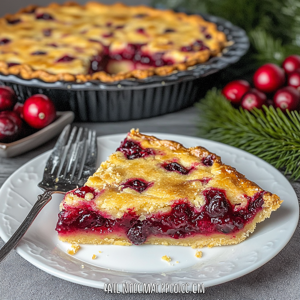 Easy Nantucket Cranberry Pie