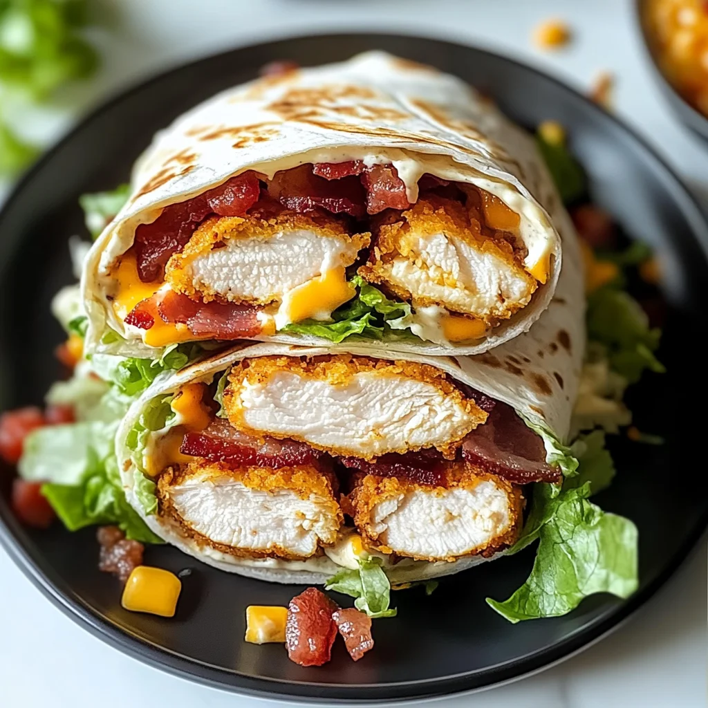 Crispy Chicken Bacon Ranch Wraps