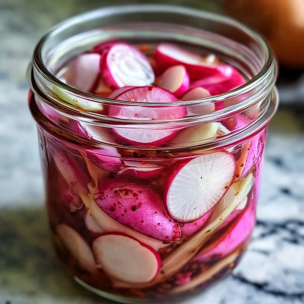 Easy Quick Pickled Radishes