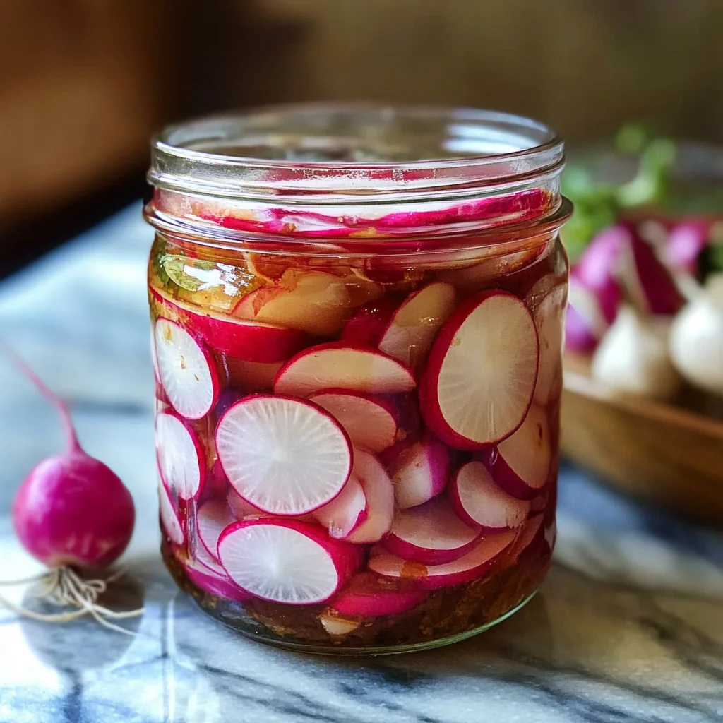 Easy Quick Pickled Radishes
