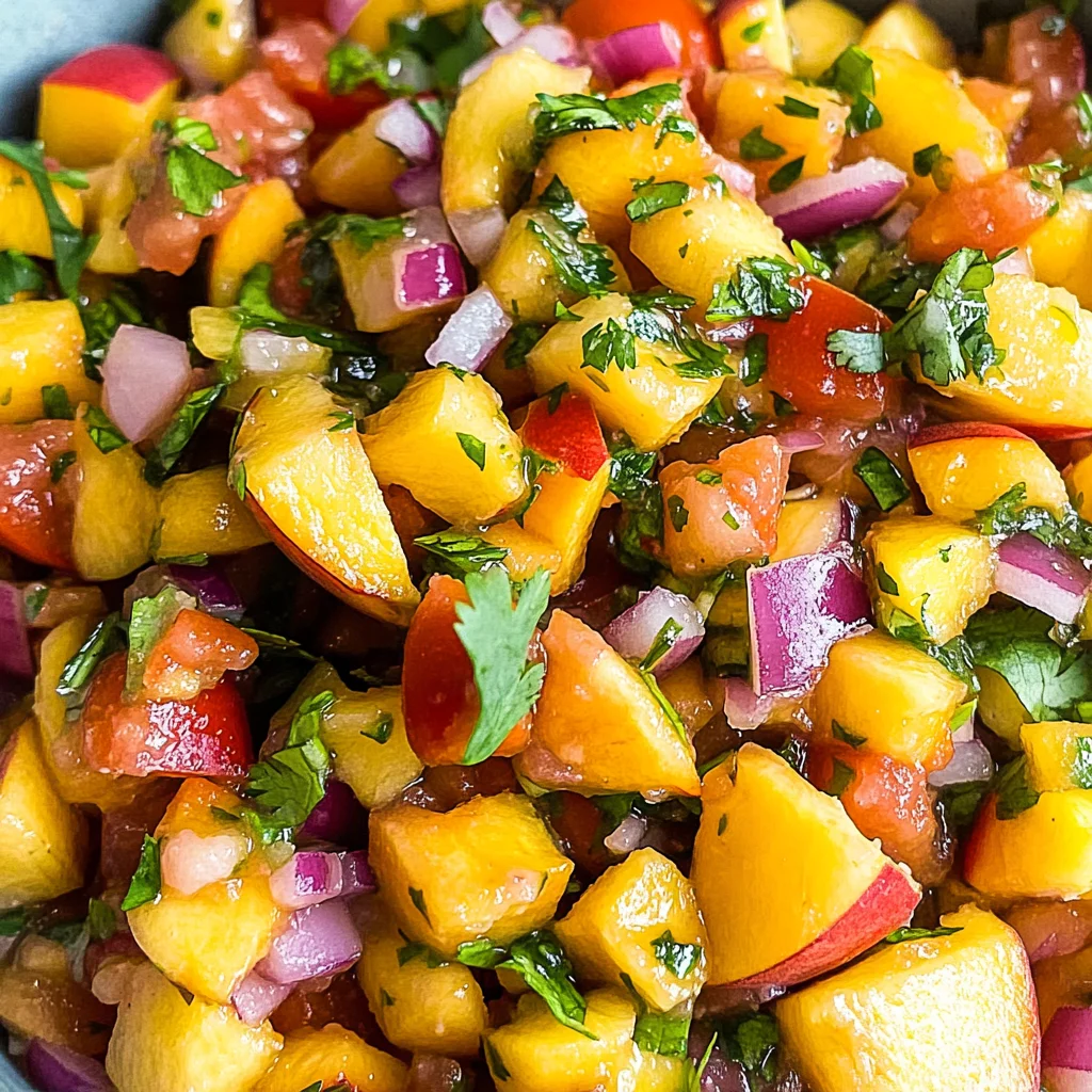Fresh Peach Salsa