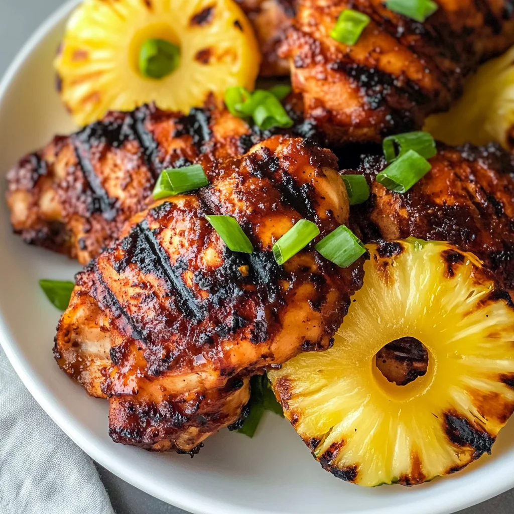 Homemade Grilled Pineapple Chicken