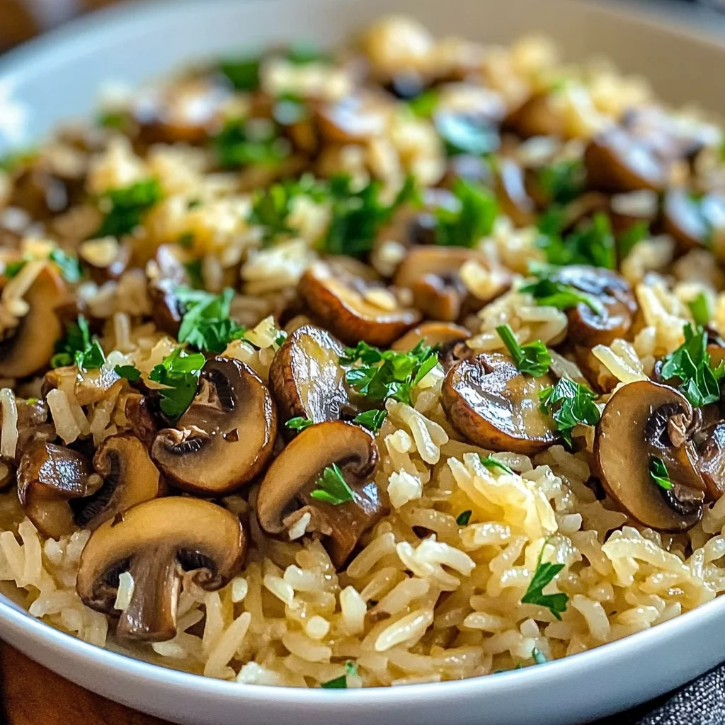 Mushroom Rice Pilaf