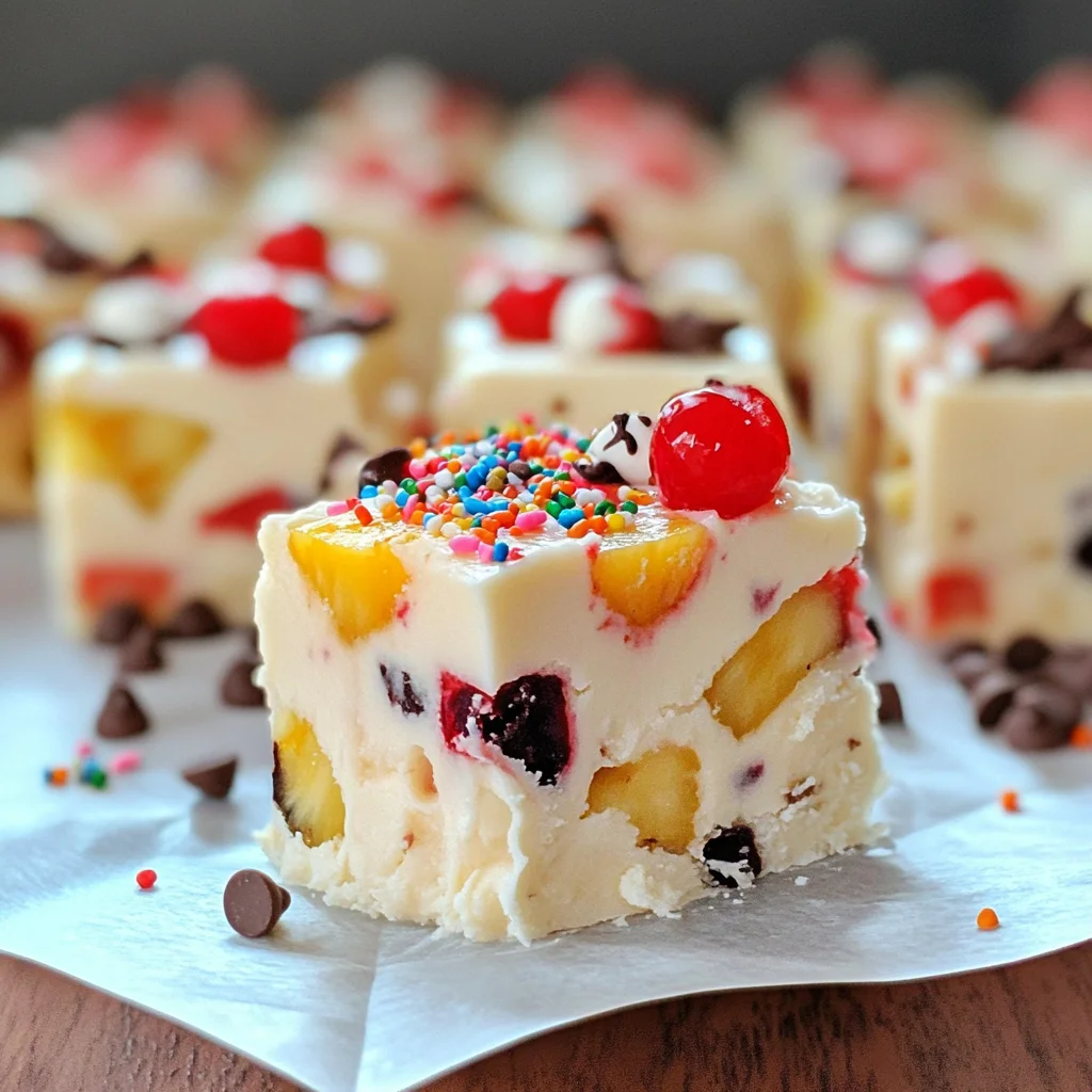 Banana Split Fudge