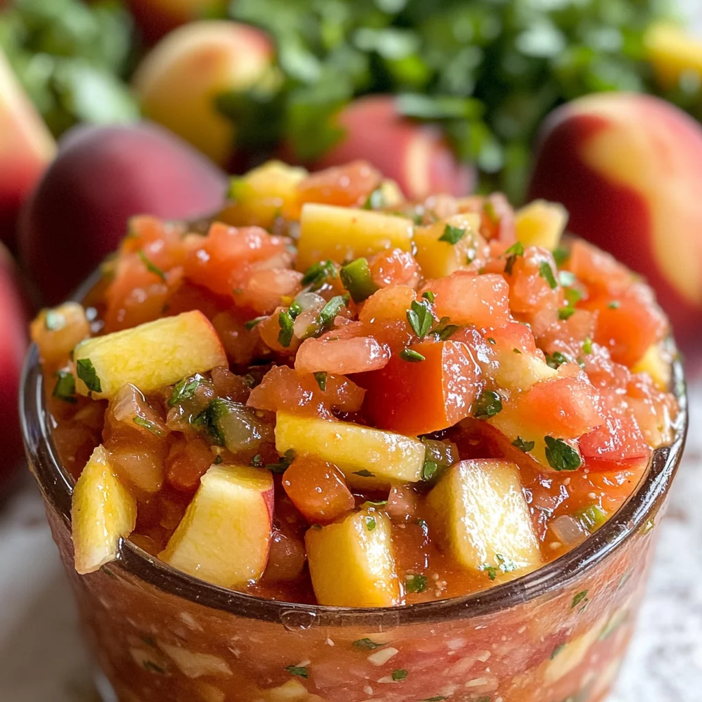 Easy Peach Salsa Recipe