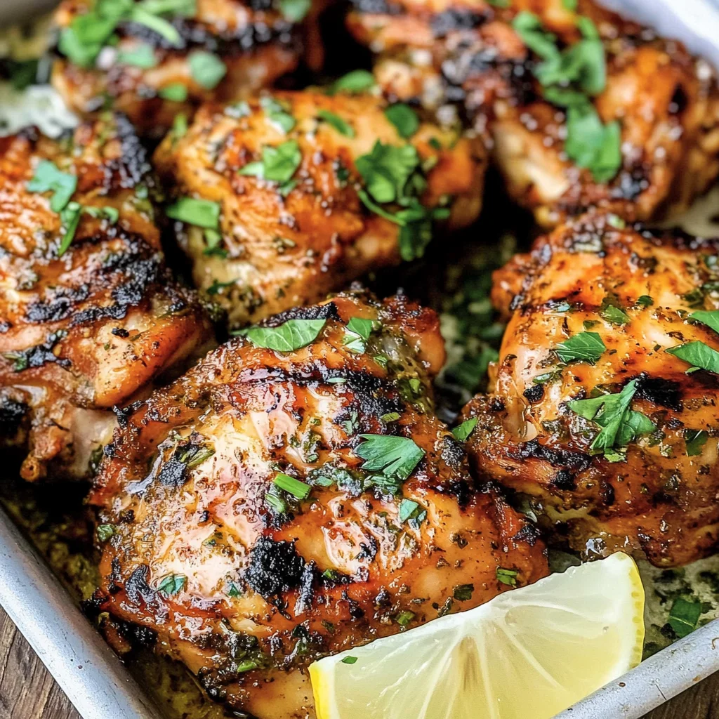 Mediterranean Grilled Chicken Thighs