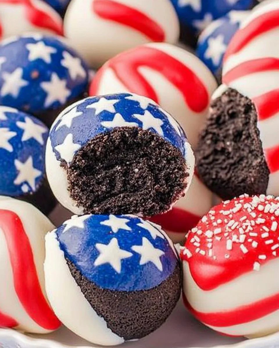 Patriotic Oreo Balls