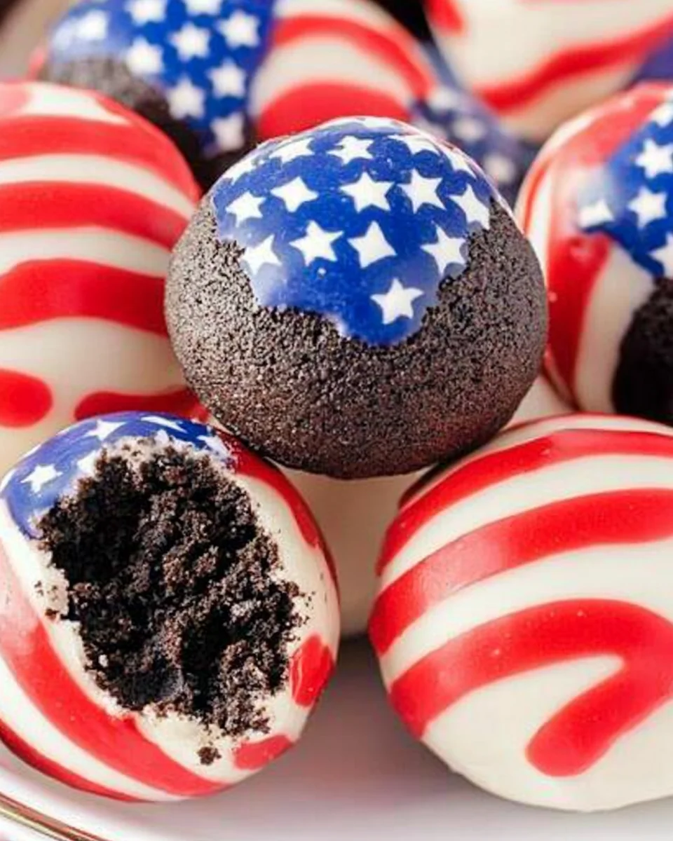 Patriotic Oreo Balls