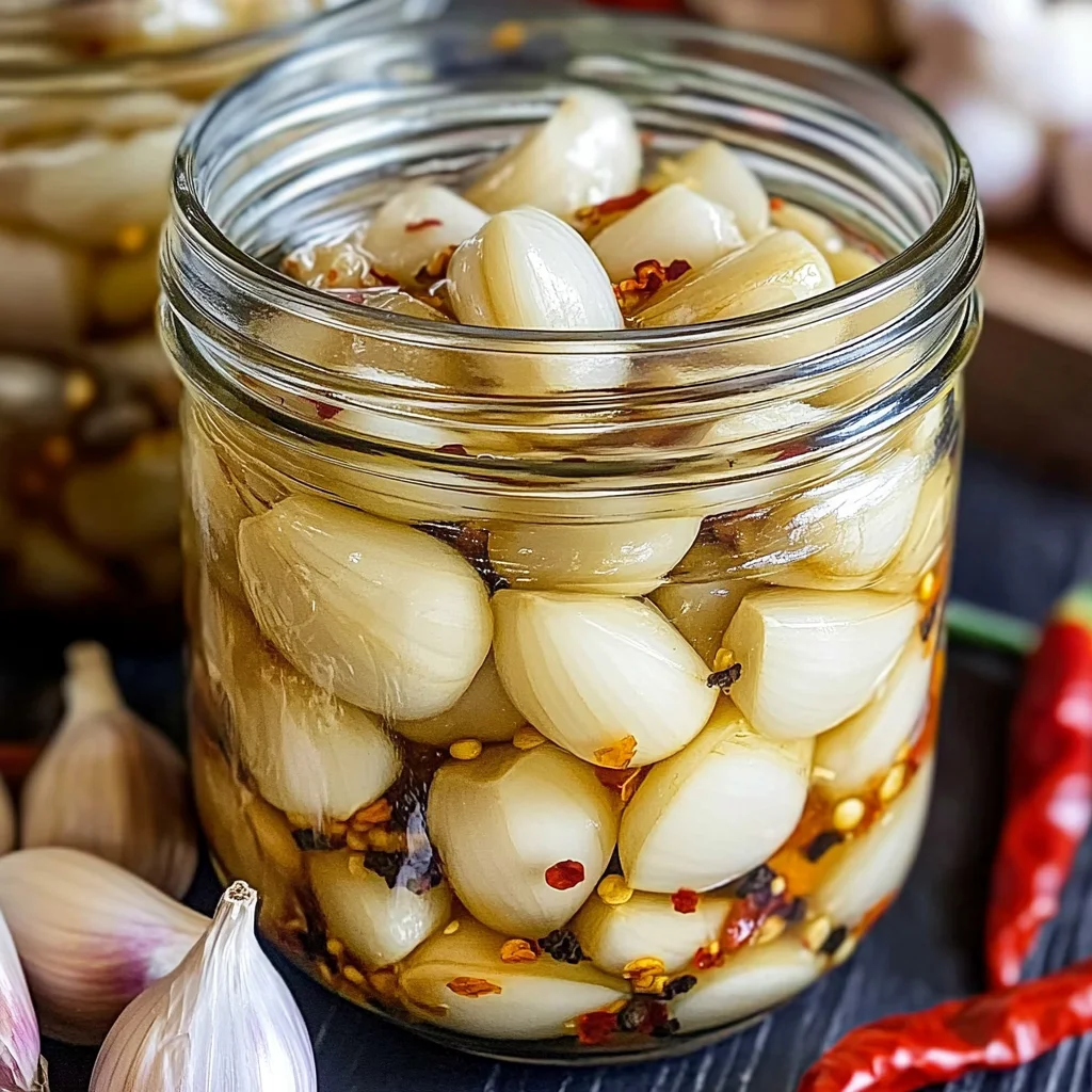 Quick Pickled Garlic