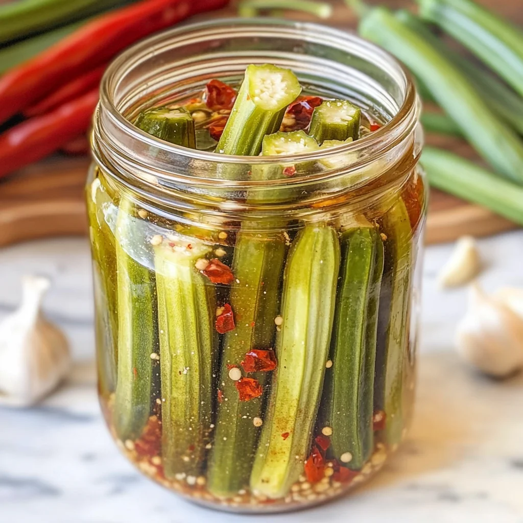 Refrigerator Pickled Okra