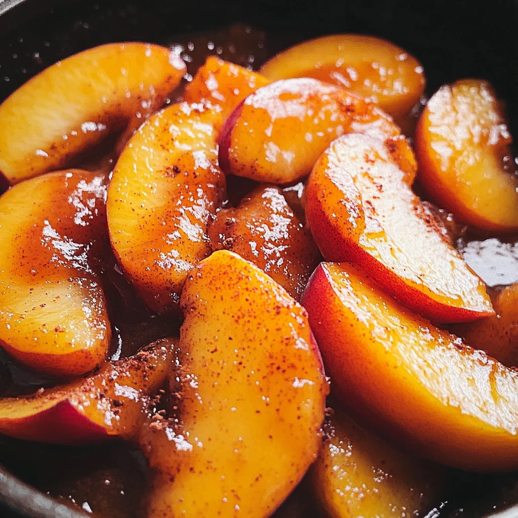 Spiced Caramelized Peaches