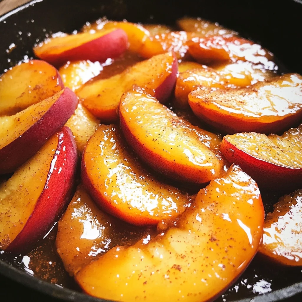 Spiced Caramelized Peaches