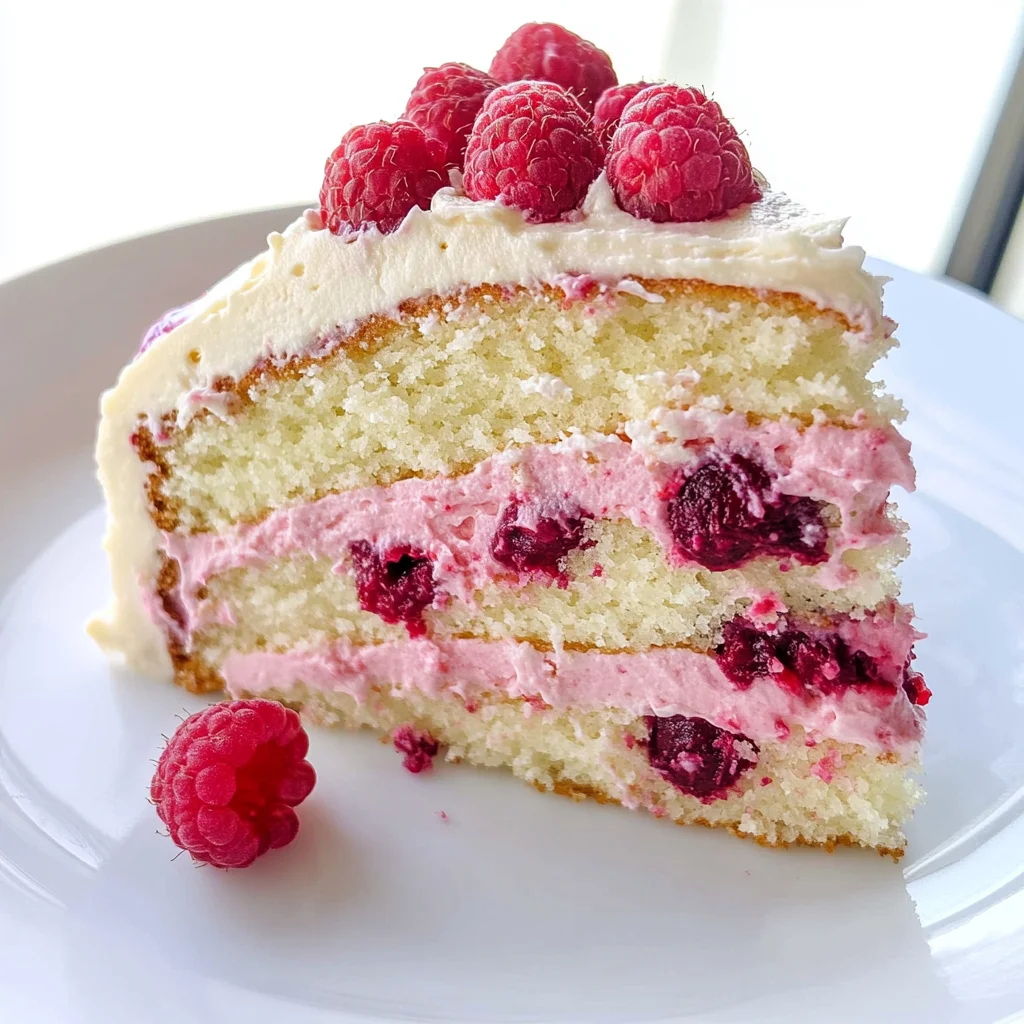 White Chocolate Raspberry Layer Cake