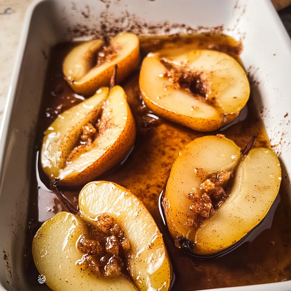 Baked Pears with Cinnamon Honey