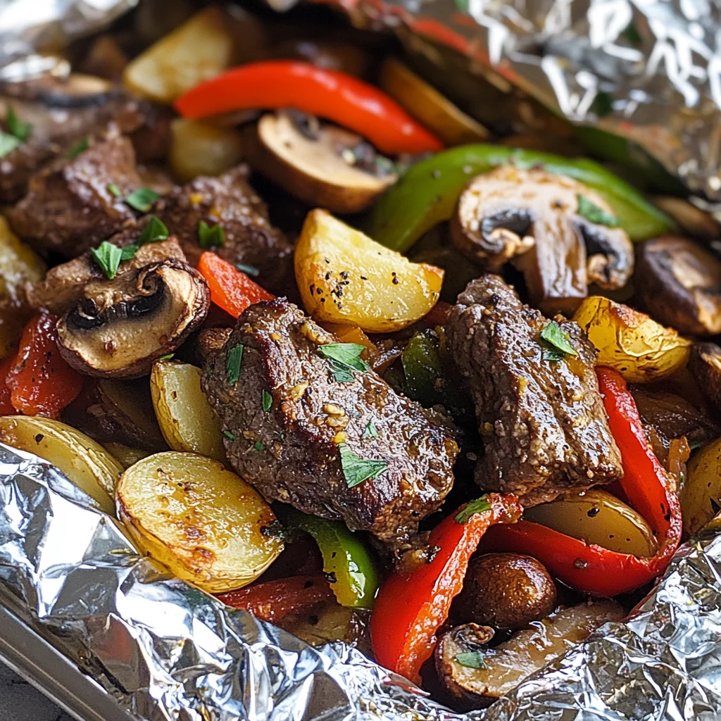Beef and Veggie Foil Packet Recipe