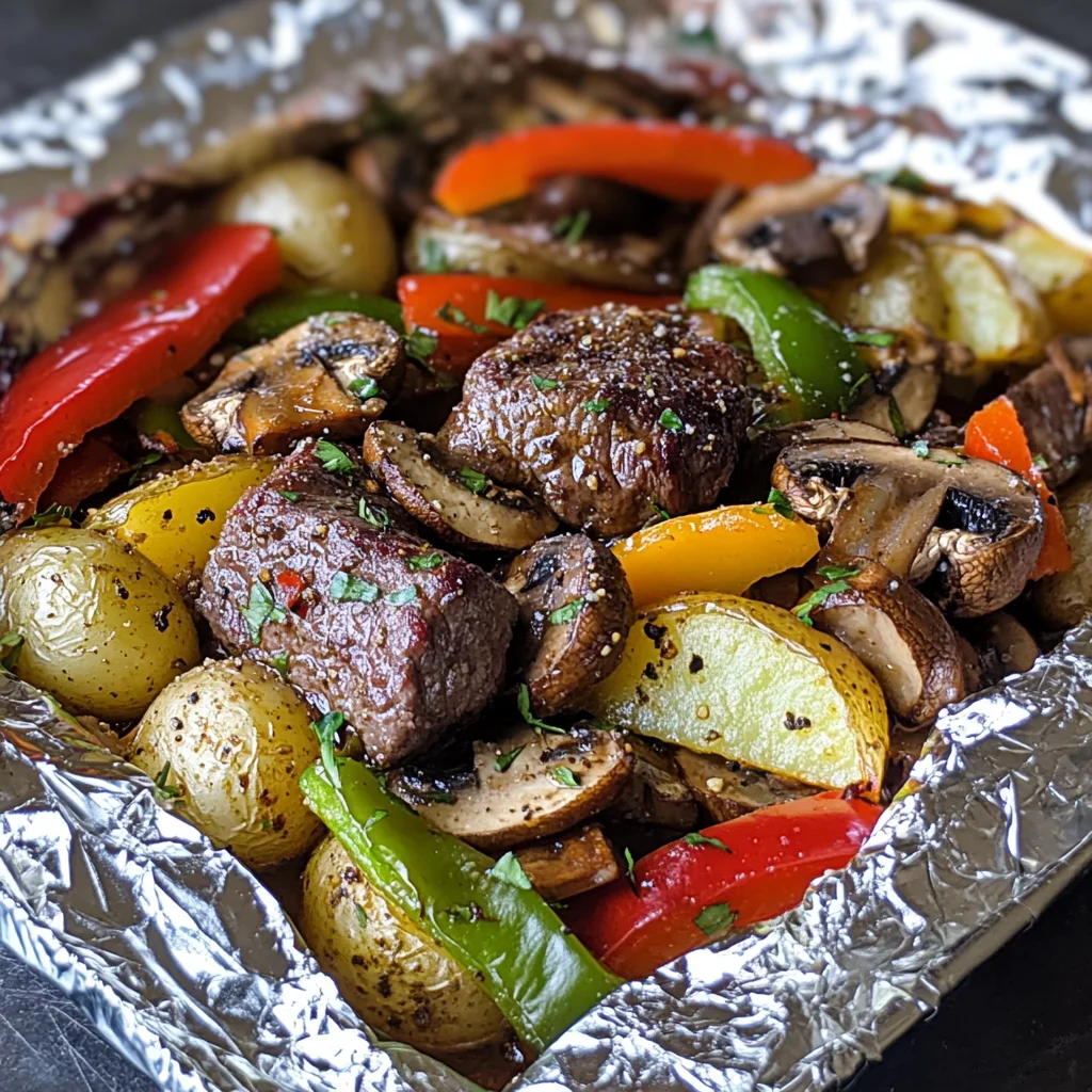 Beef and Veggie Foil Packet Recipe