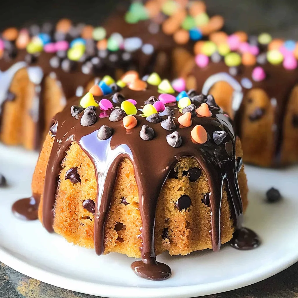 Chocolate Chip Mini Bundt Cakes