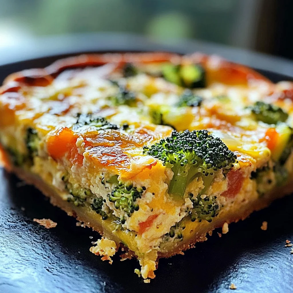 Crustless Broccoli Quiche
