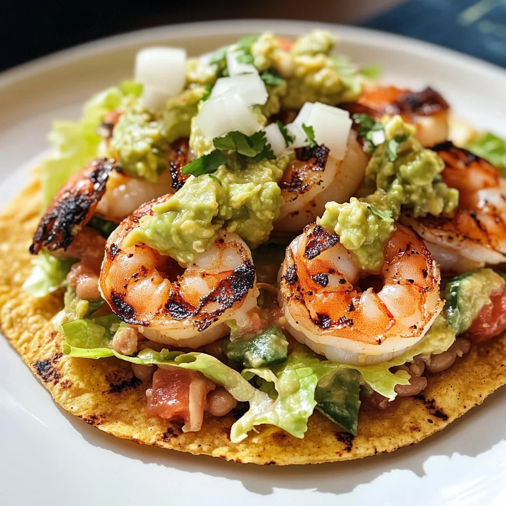 Grilled Shrimp Tostadas