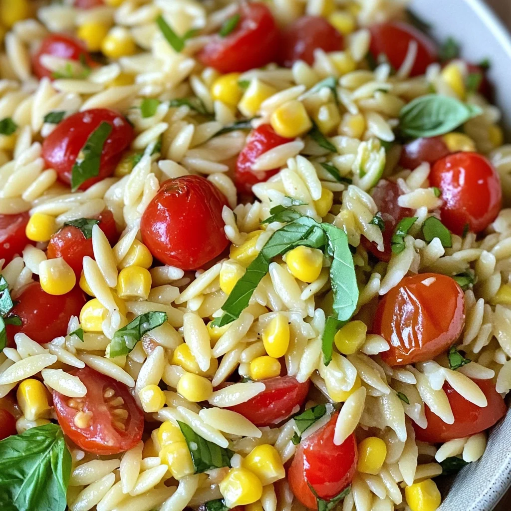 Roasted Corn Orzo Pasta Salad