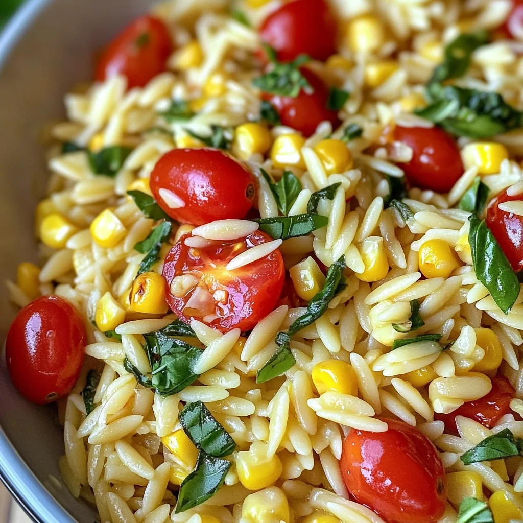 Roasted Corn Orzo Pasta Salad