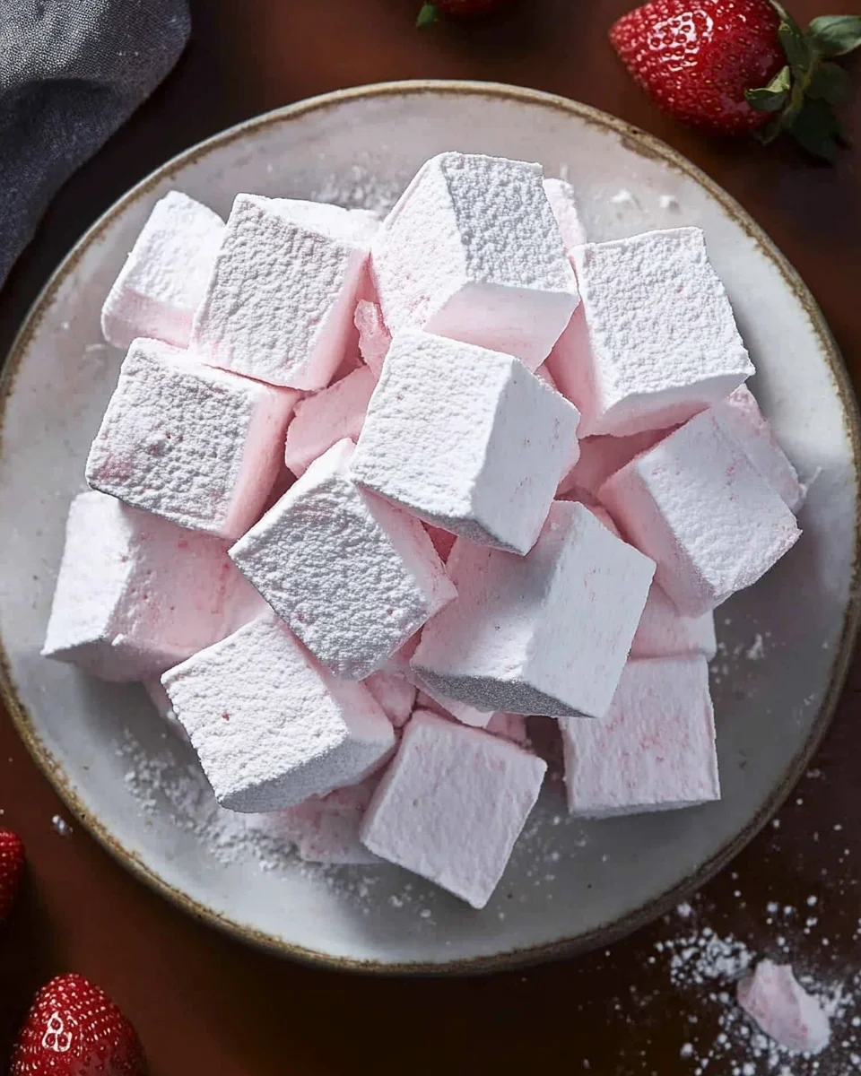 Strawberry Pink Marshmallows