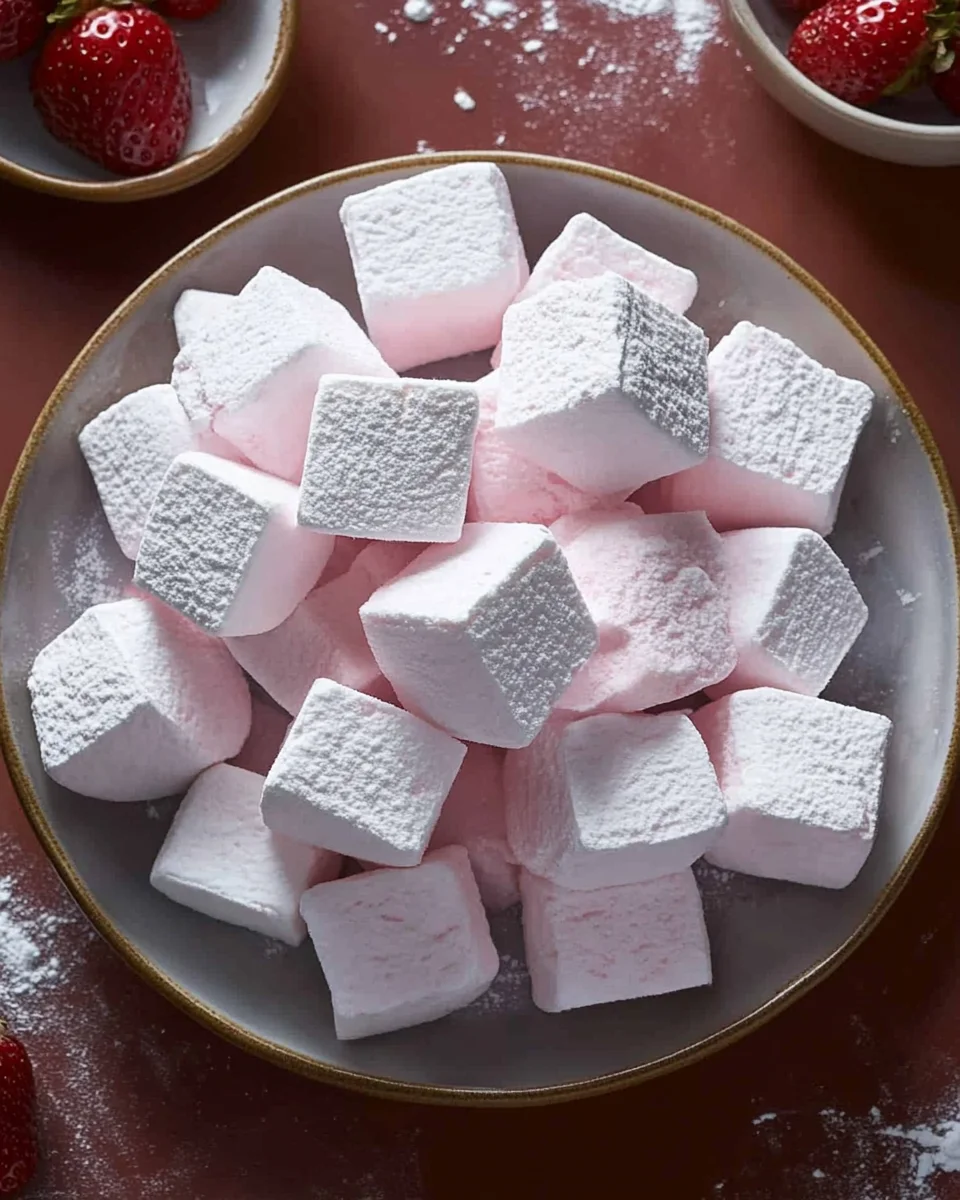 Strawberry Pink Marshmallows