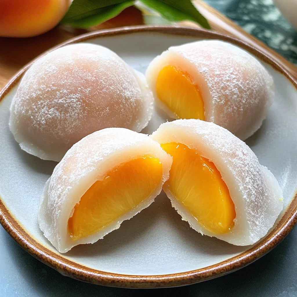 Whole Peach Mochi Recipe (Soft & Chewy)