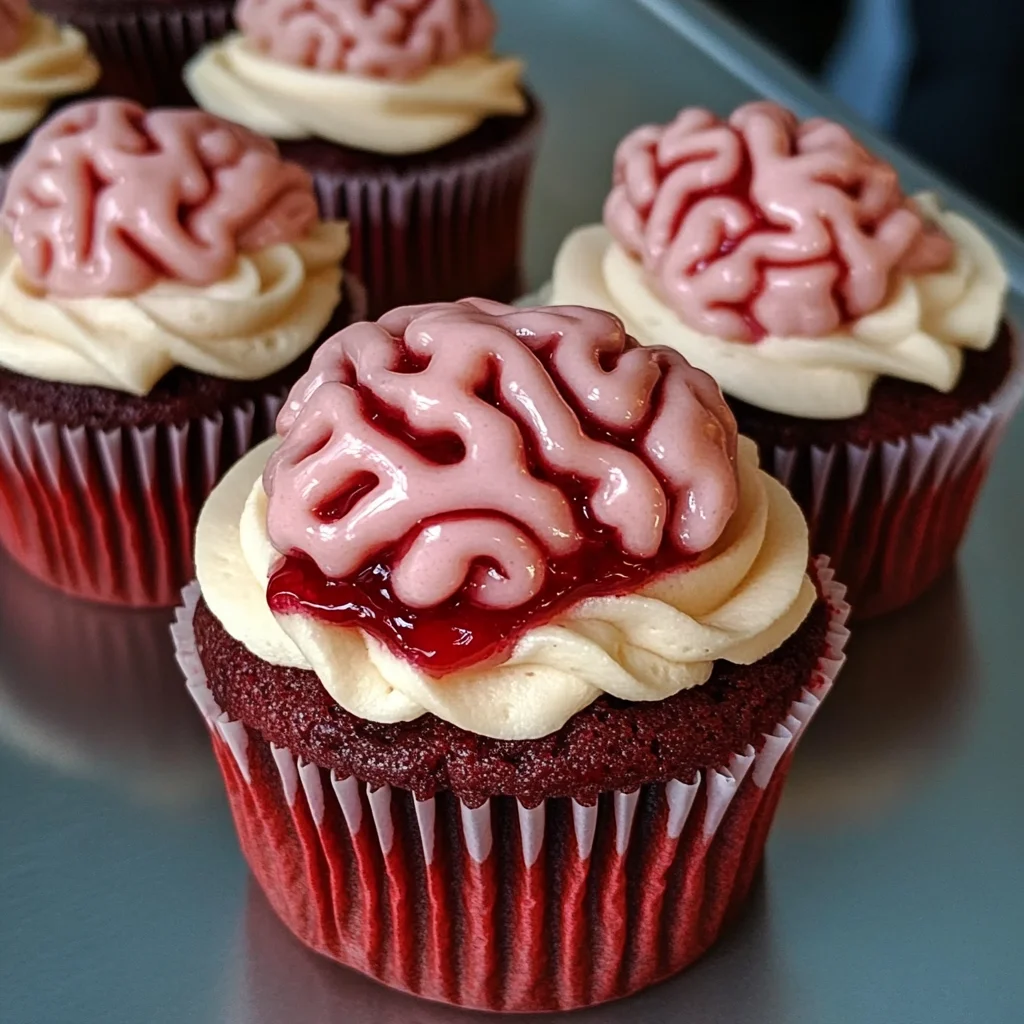 Bleeding Brain Cupcakes