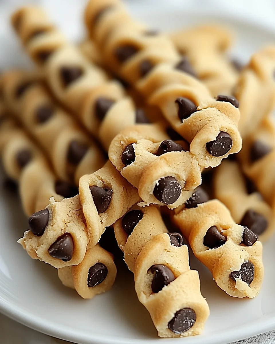 Chocolate Chip Cookie Dough Twists