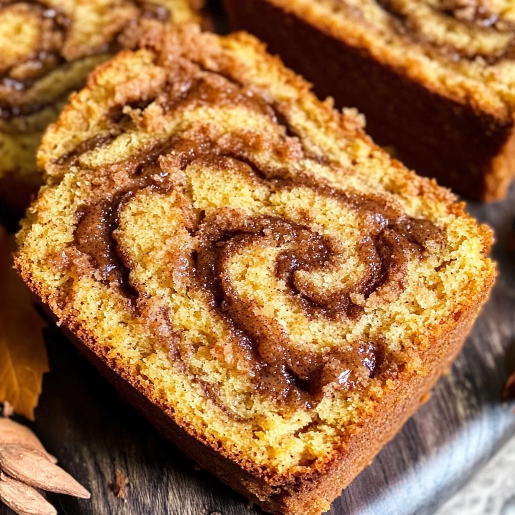 Cinnamon Swirl Pumpkin Bread Mini Loaves