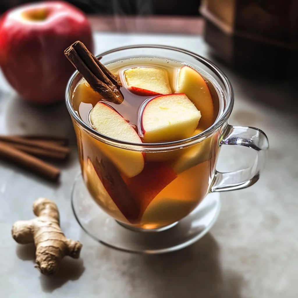 Korean Apple Tea with Ginger and Cinnamon (Saegwa Cha)