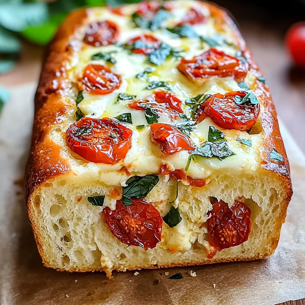 Savory Caprese Bread : A Fresh Italian Bread