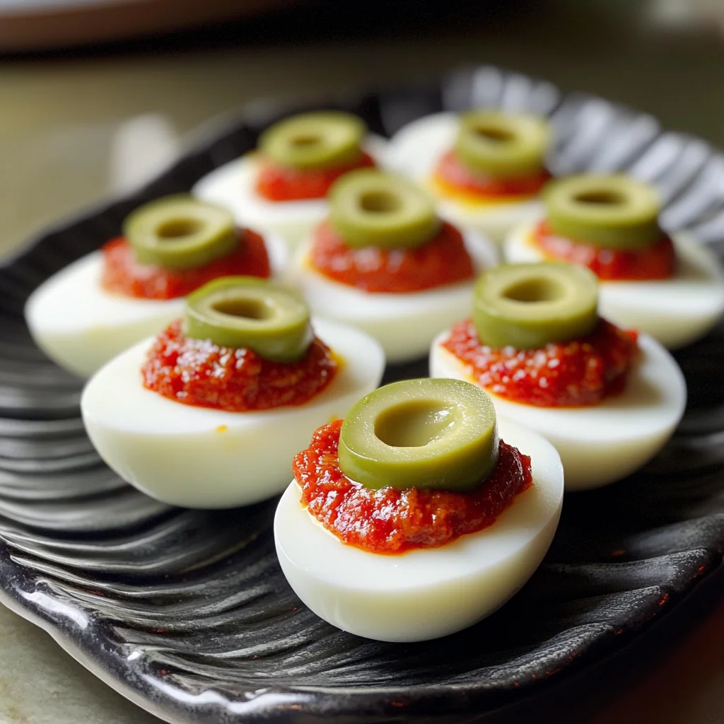 Spooky Deviled Eyeballs