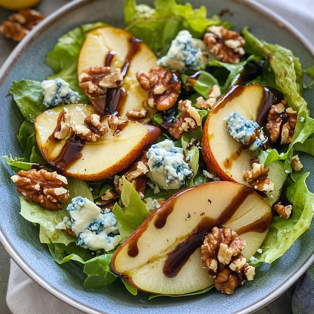 Caramelized Pear and Blue Cheese Salad: A Sweet and Savory Delight