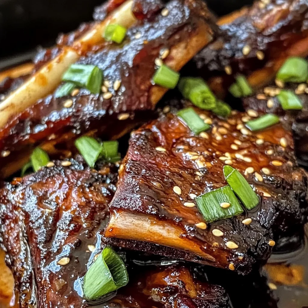 Caramelized Slow Roast Asian Beef Short Rib