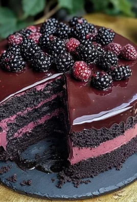 Blackberry Velvet Gothic Cake